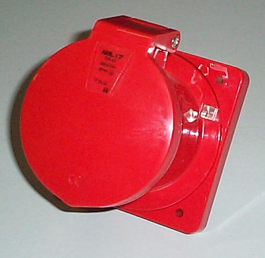 WCD inbouw 63A 5 polig IP44 - Electrostuff